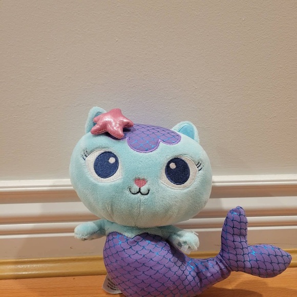 Toys | Gabbys Dollhouse Mercat Cute Blue And Purple Mermaid Cat Plush ...